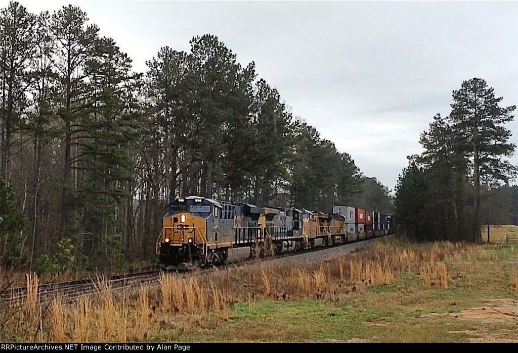 CSX 956 and 245 teamed up with UP 7643 and 6031